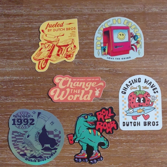 Dutch Bros | Other | Dutch Bros Vibrant Sticker Collection | Poshmark